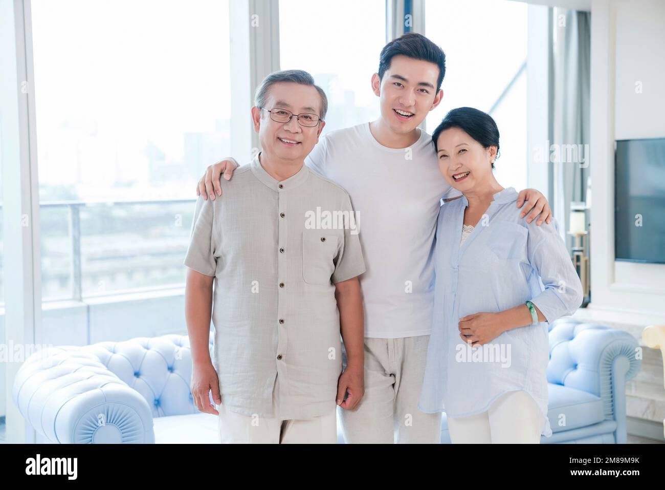The happy family Stock Photo - Alamy