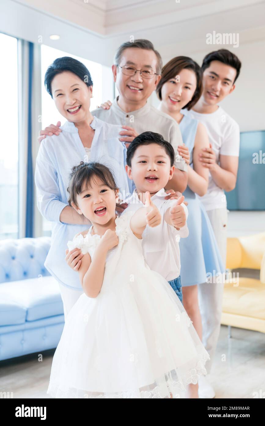 The happy family Stock Photo - Alamy