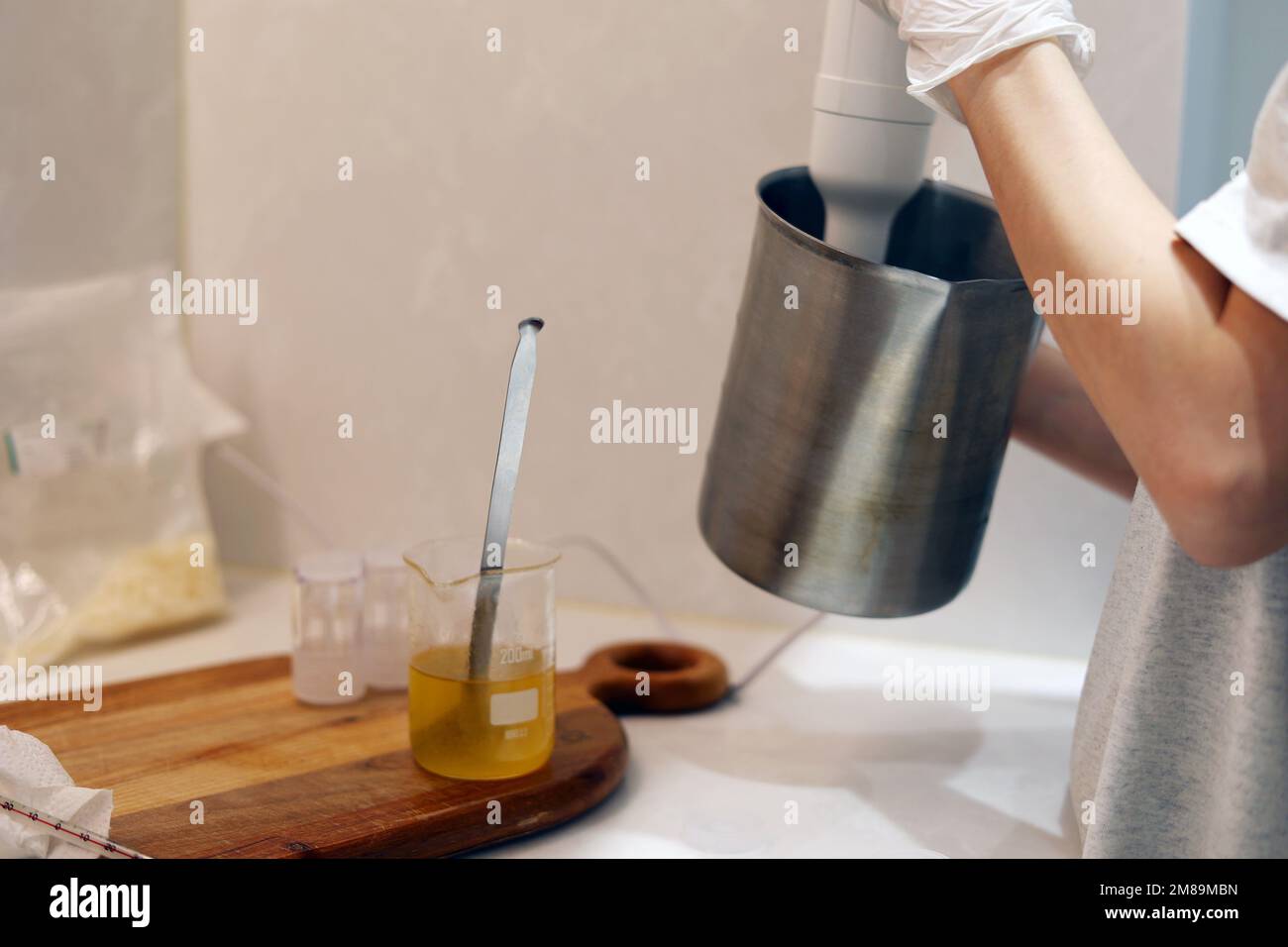 Mix the ingredients in a jug with hand mixer and spoon in the ...