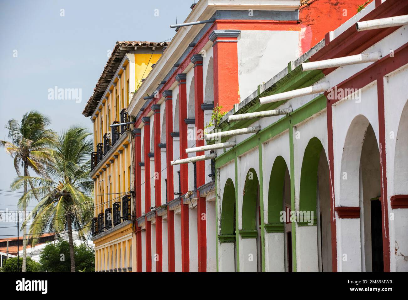 Afternoon view of the historic Spanish Colonial buildings of ...