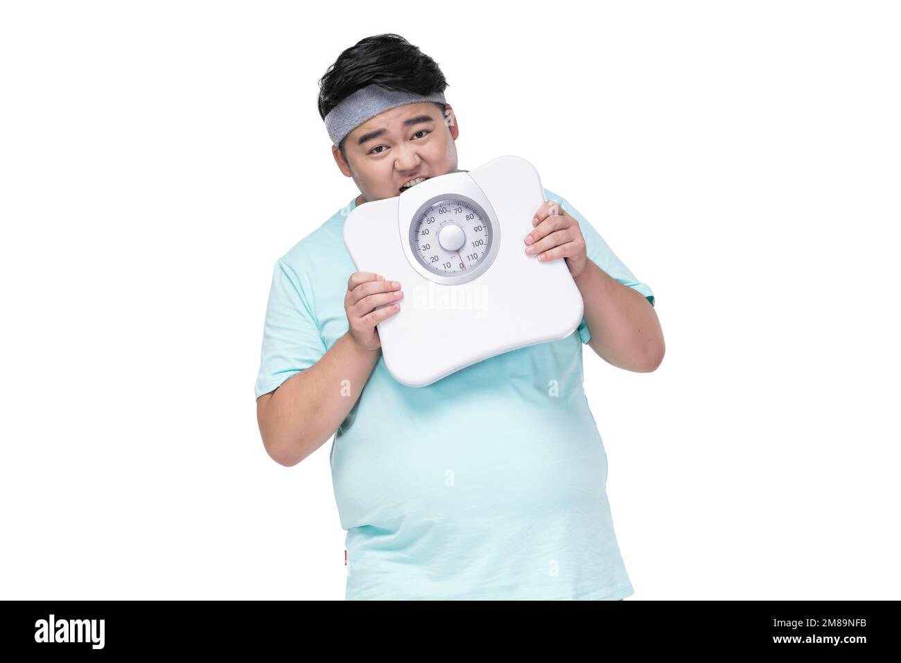 Fat man scales hi-res stock photography and images - Alamy