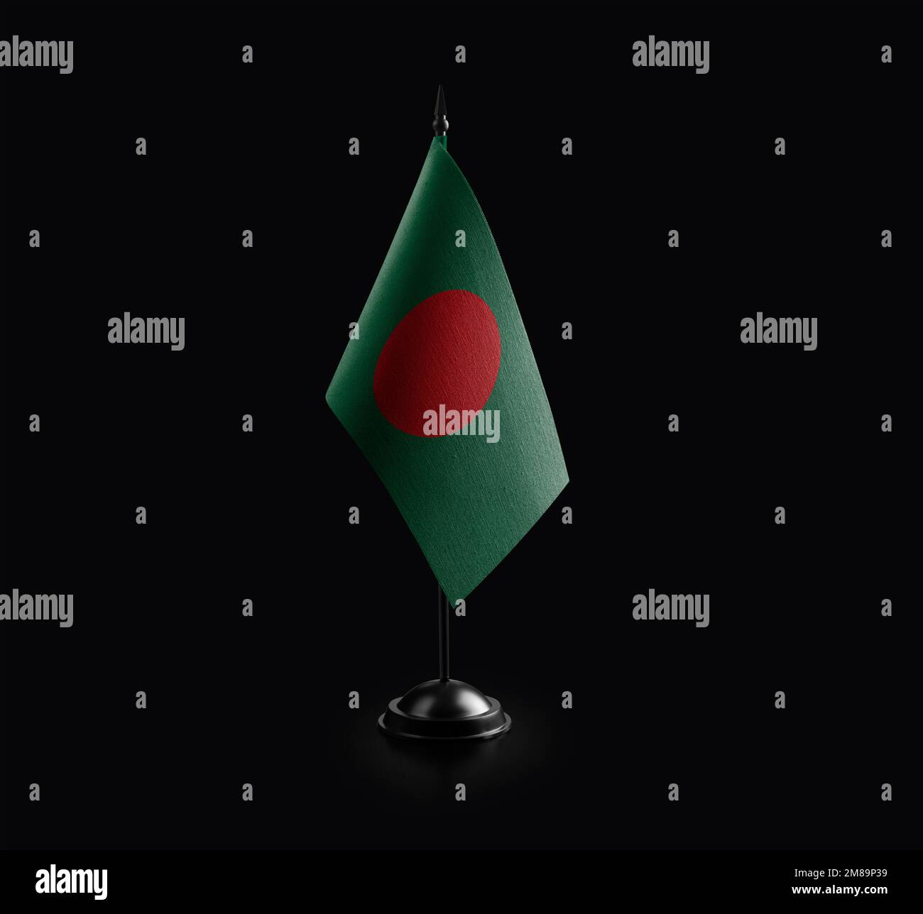 Small national flag of the Bangladesh on a black background Stock Photo ...