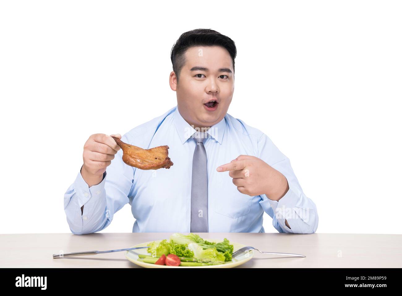 Fat people at dinner Stock Photo - Alamy