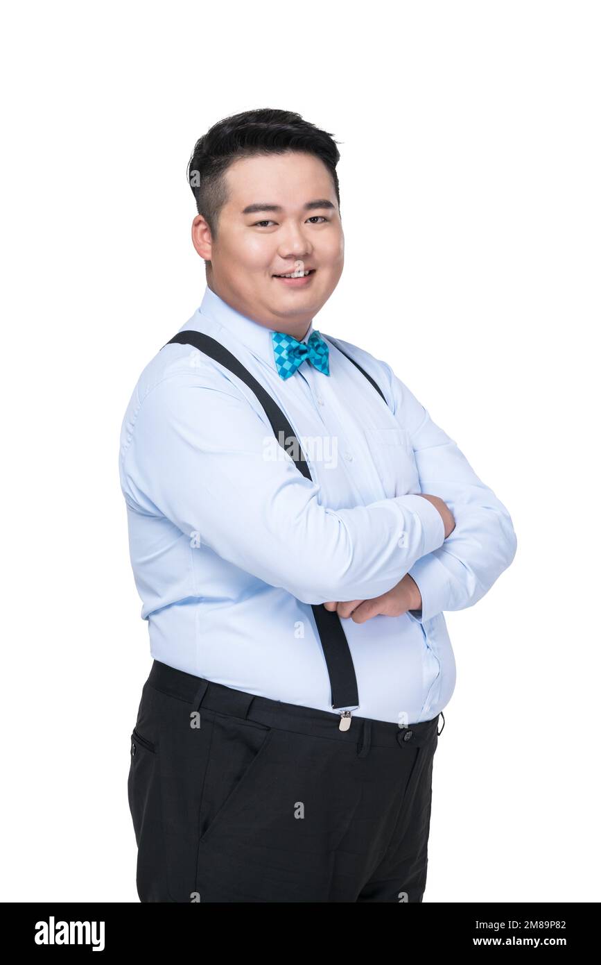 Fat young men Stock Photo - Alamy