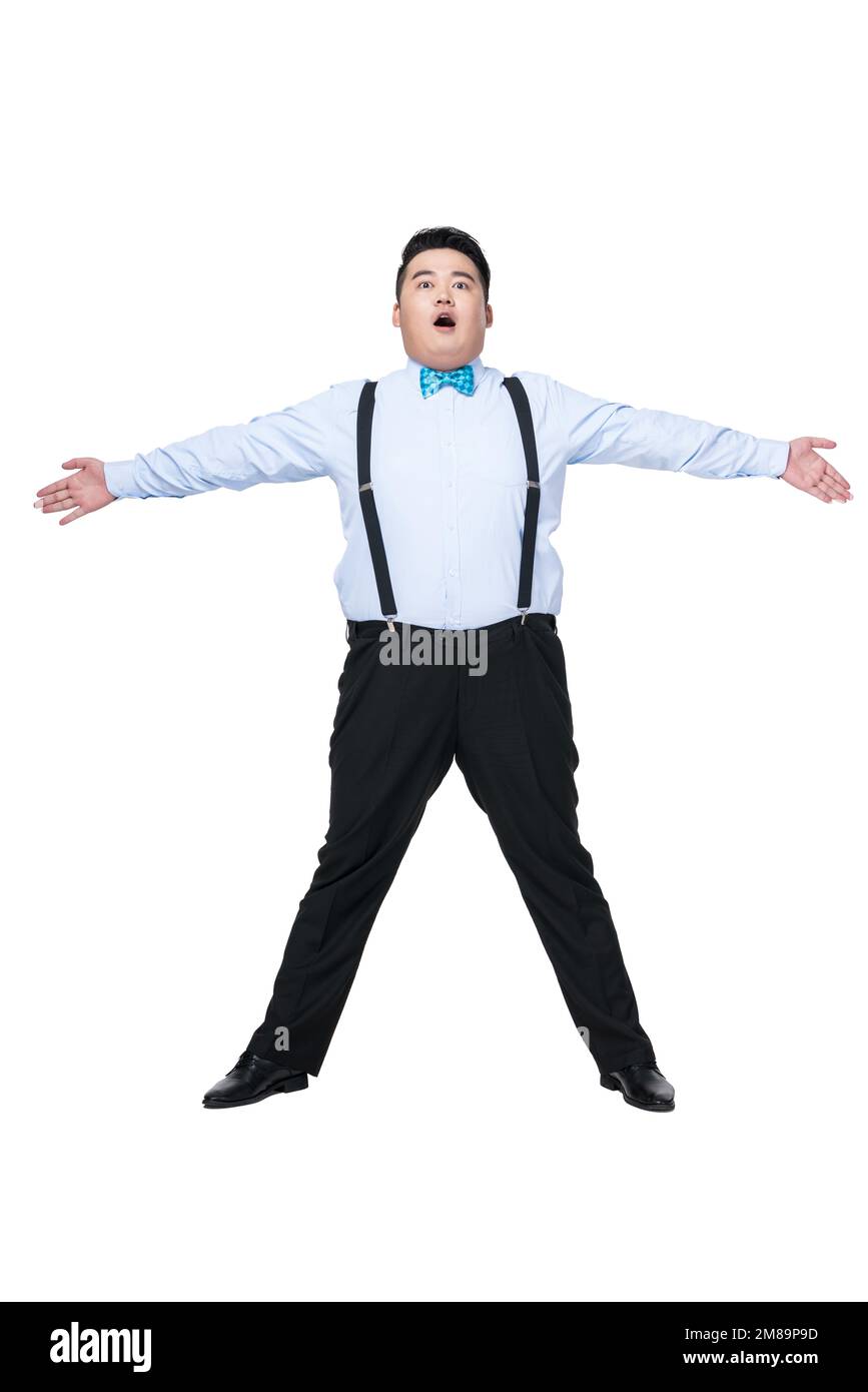 Fat young men Stock Photo - Alamy