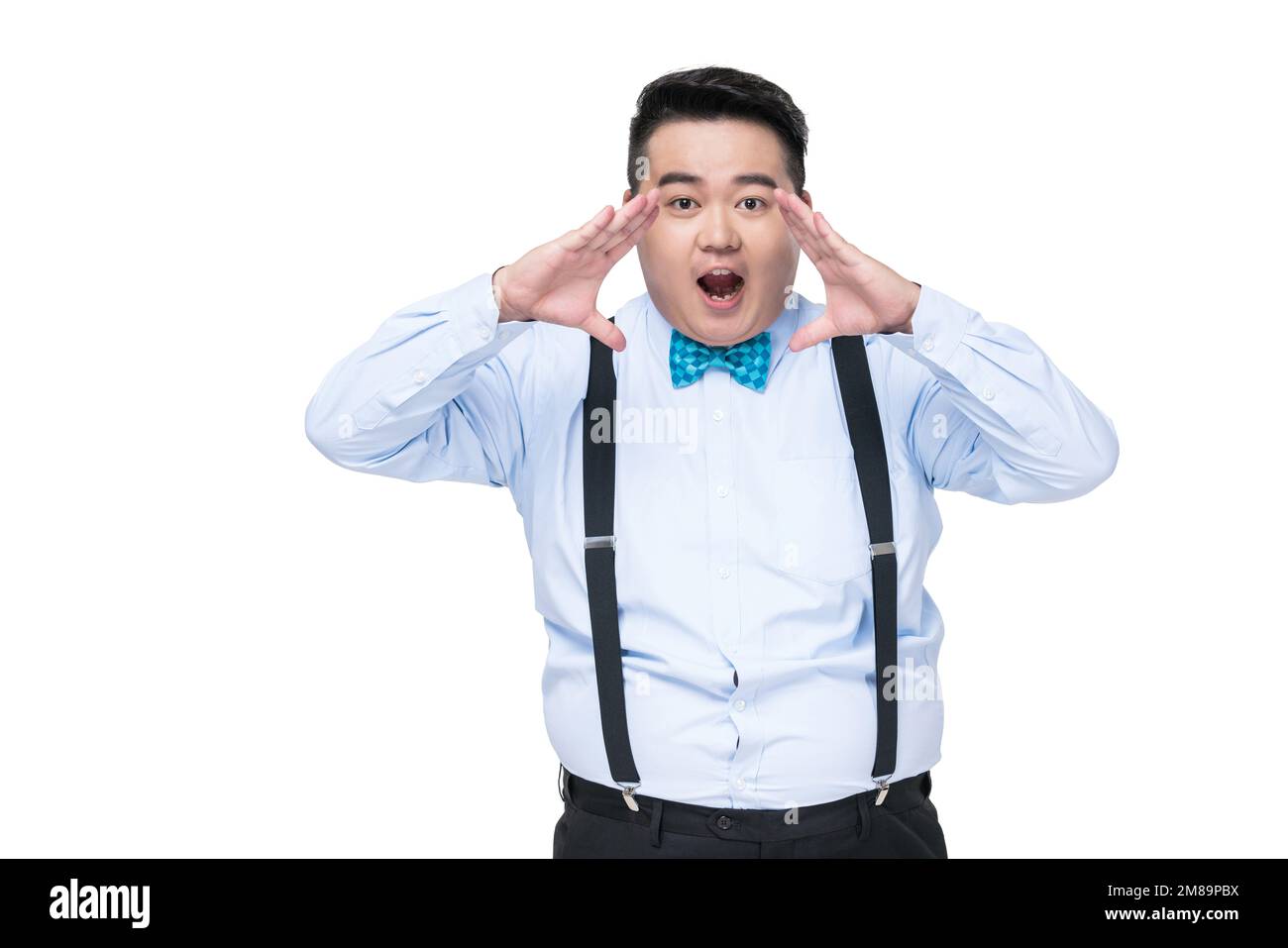 Fat young men Stock Photo - Alamy