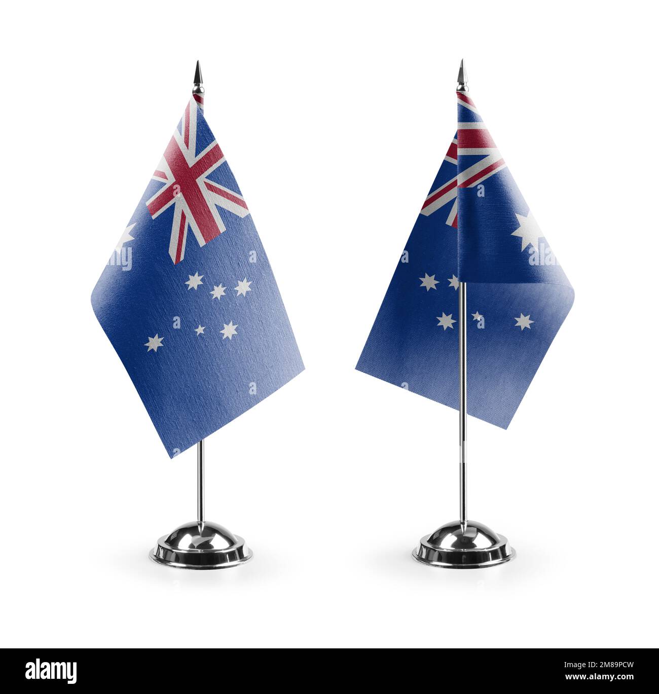 Small national flags of the Australia on a white background Stock Photo ...