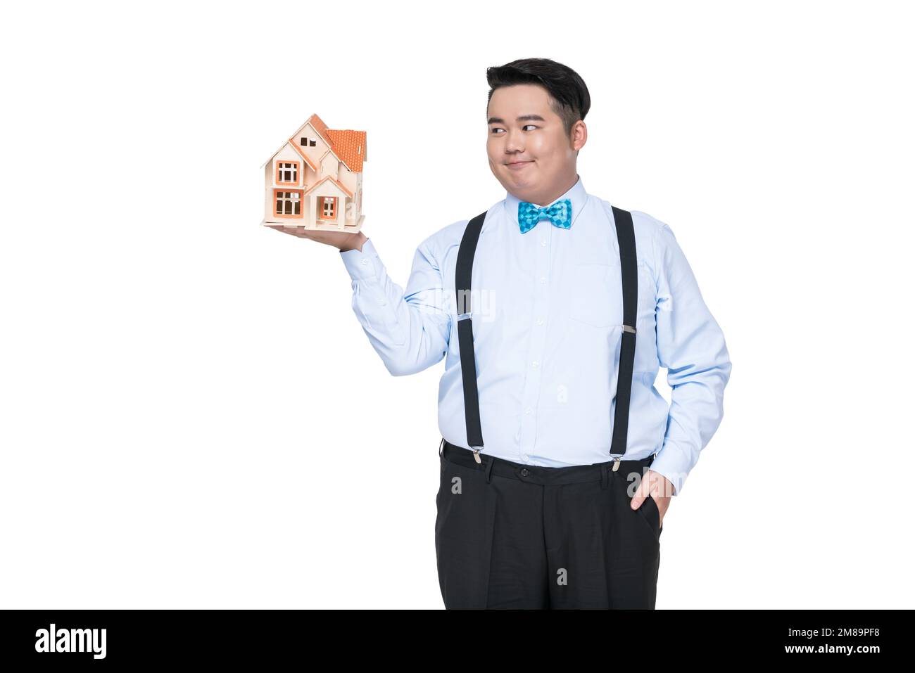 Man with a house hi-res stock photography and images - Alamy