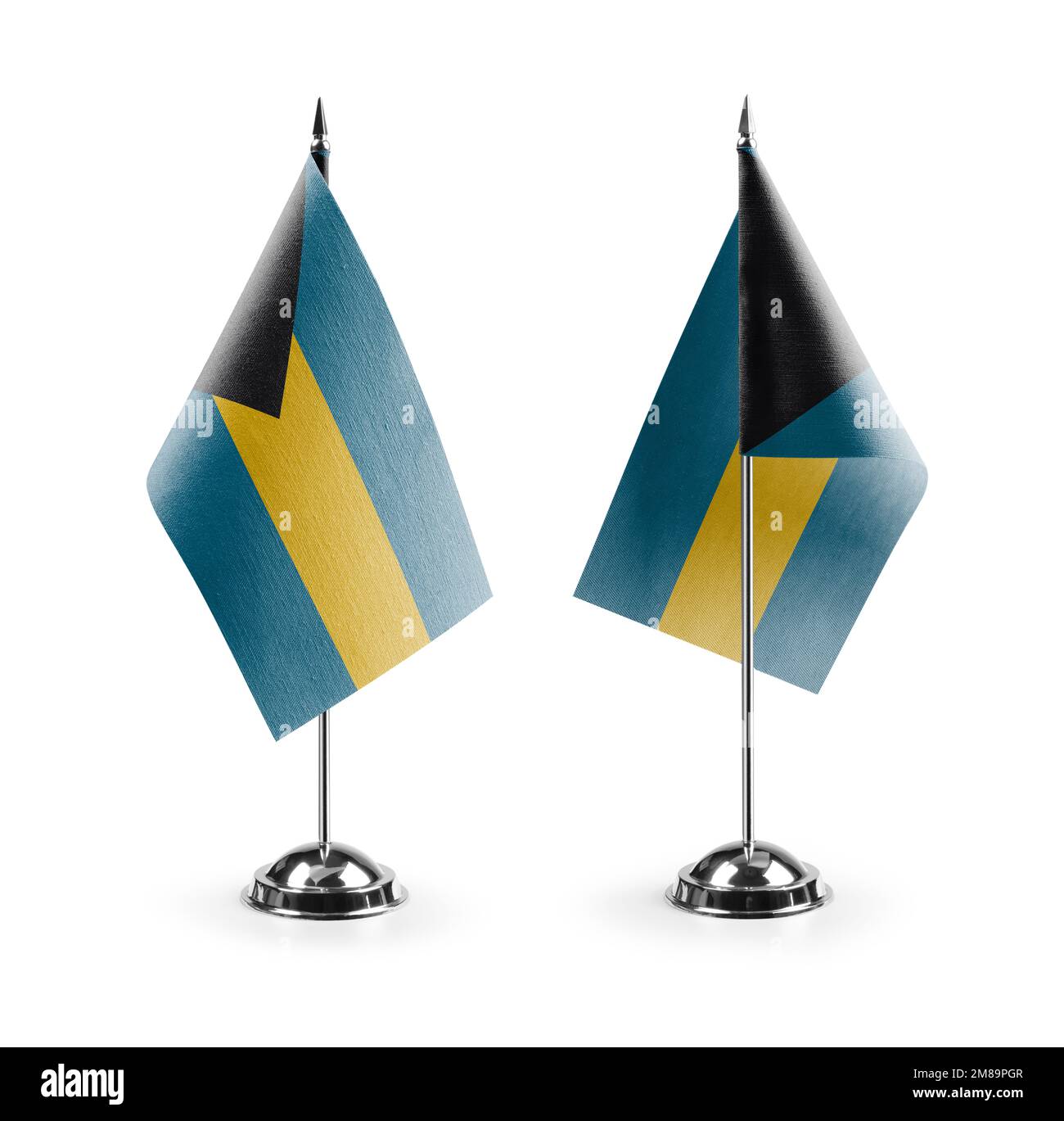 Small national flags of the Bahamas on a white background Stock Photo ...