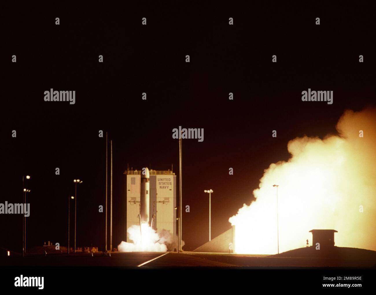 The twelfth launch of a Trident II (D-5) missile takes place at the ...