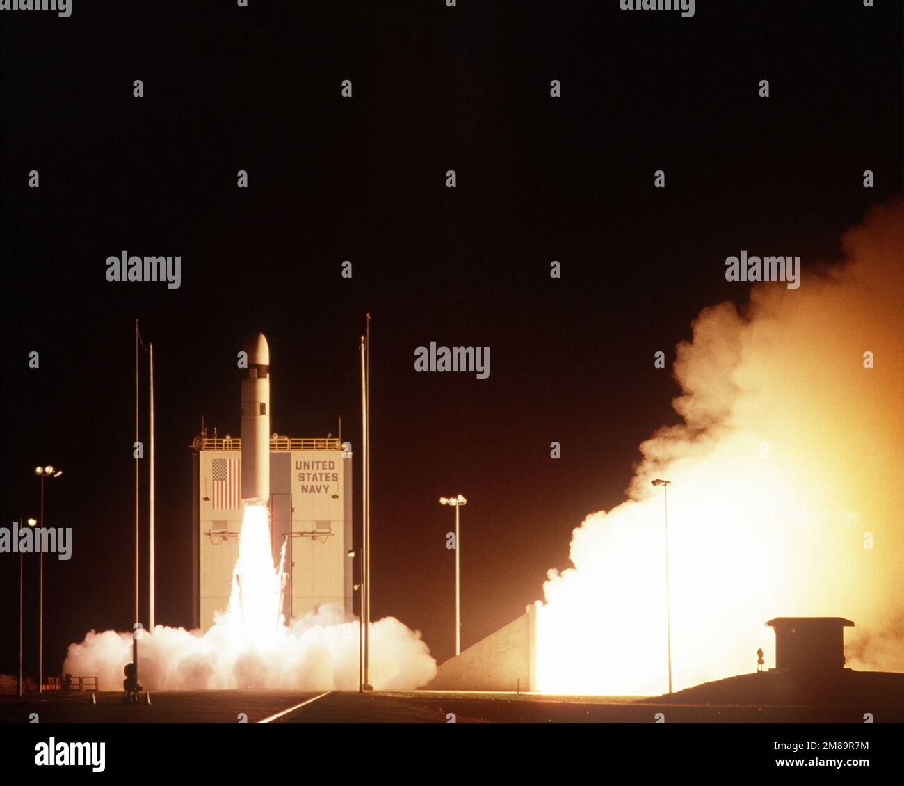 The twelfth launch of a Trident II (D-5) missile takes place at the ...