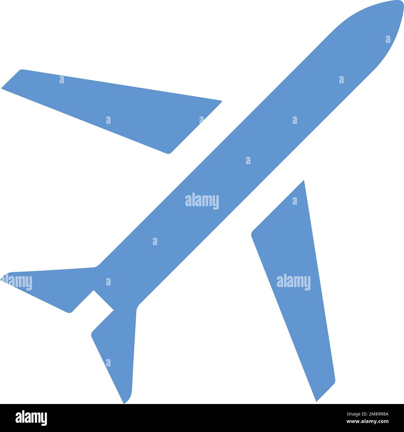 A vector icon of an airplane taking off on a white background Stock ...