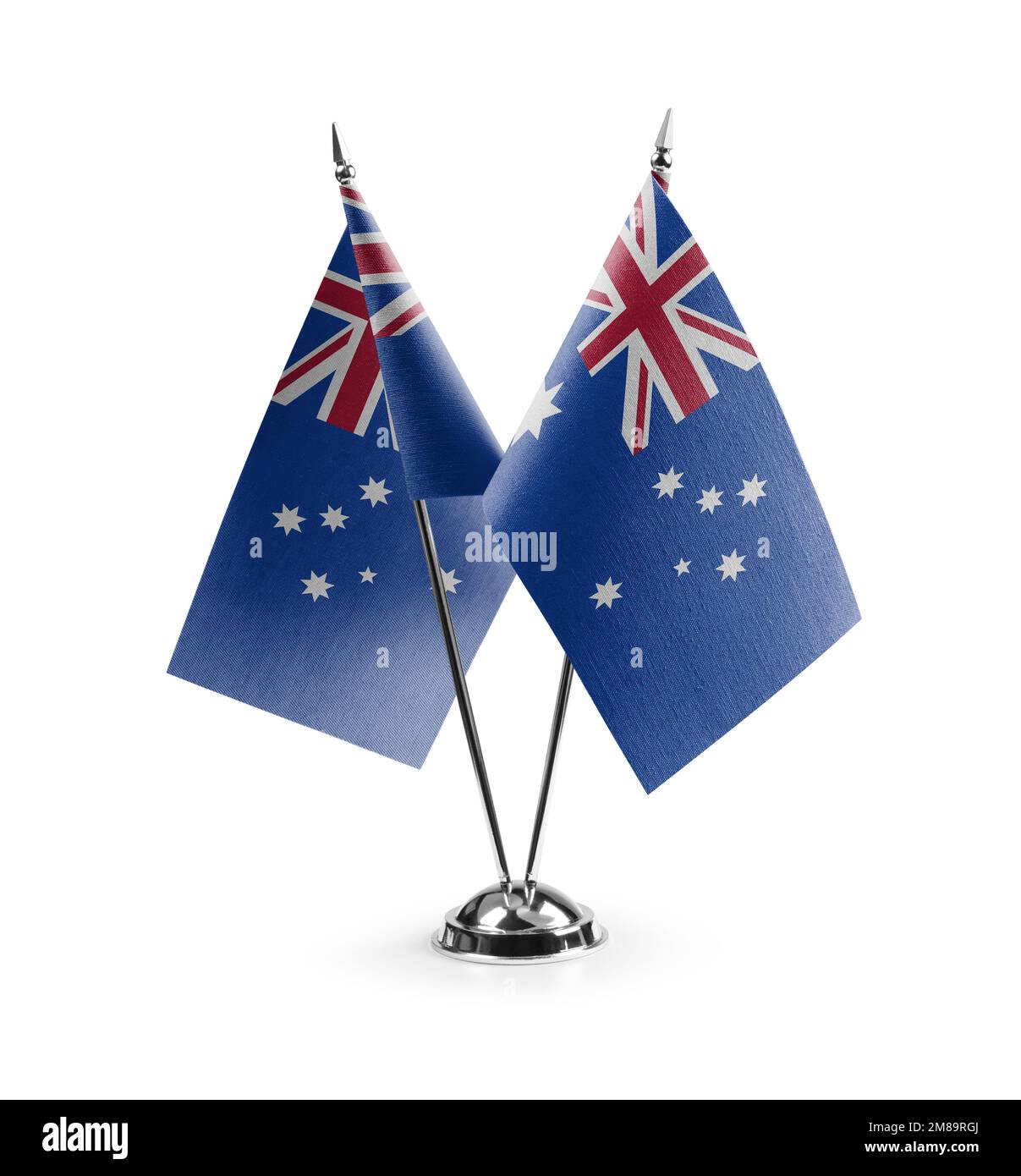 Small national flags of the Australia on a white background Stock Photo ...