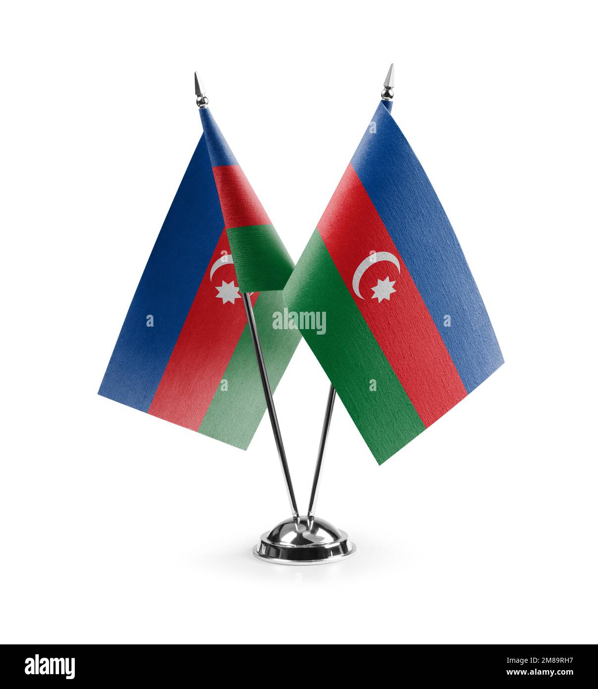 Small national flags of the Azerbaijan on a white background Stock ...
