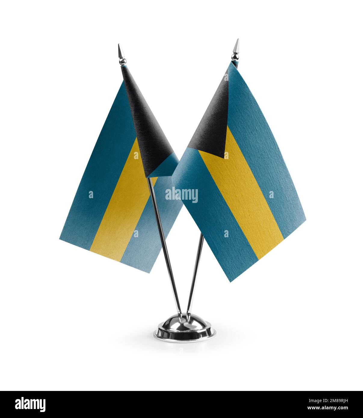 Small national flags of the Bahamas on a white background Stock Photo ...