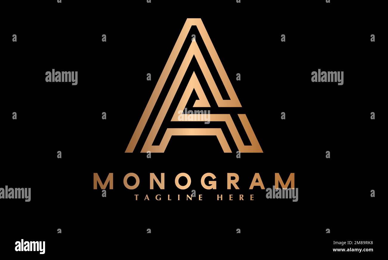 Alphabet a modern letter abstract monogram vector logo1 template Stock ...