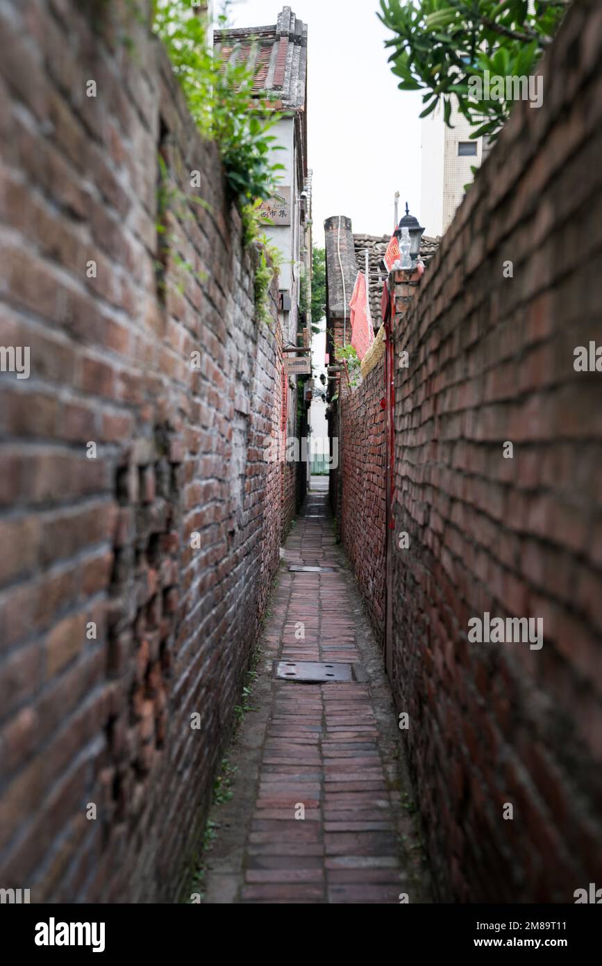 Touch milk deer port town lane in Taiwan Stock Photo - Alamy