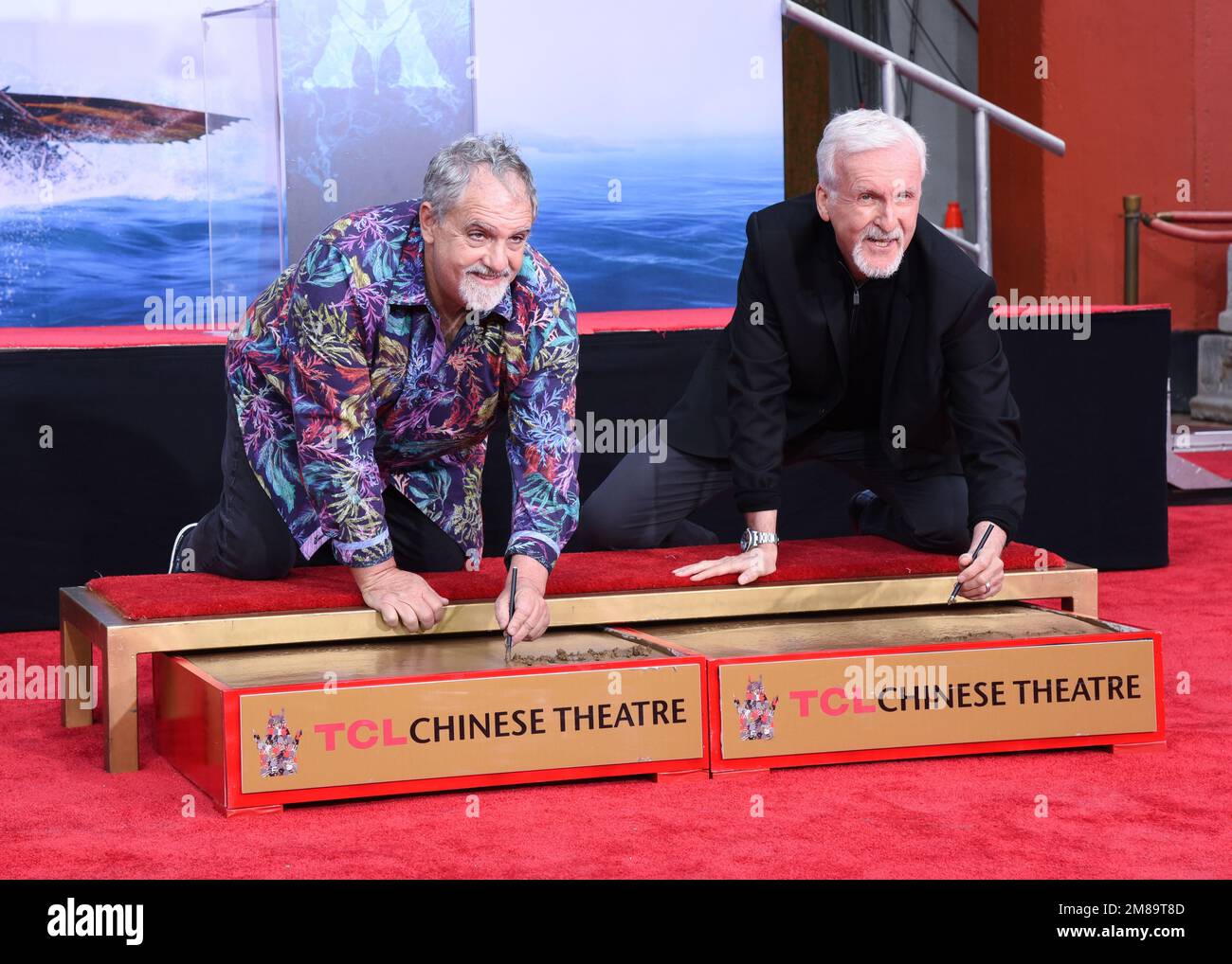 Hollywood, California, USA. 12th Jan, 2023. Jon Landau and James ...