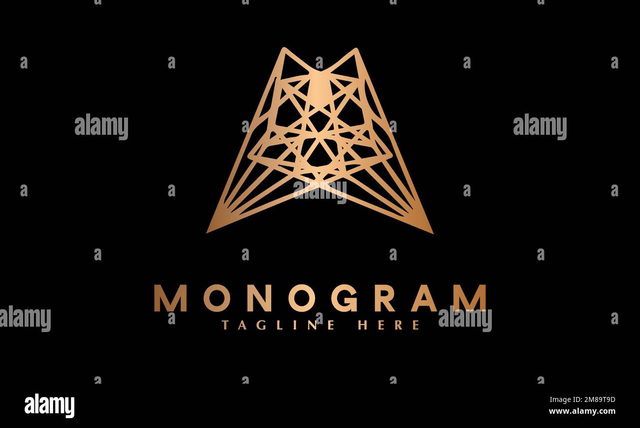 Alphabet a modern letter abstract monogram vector logo1 template Stock ...