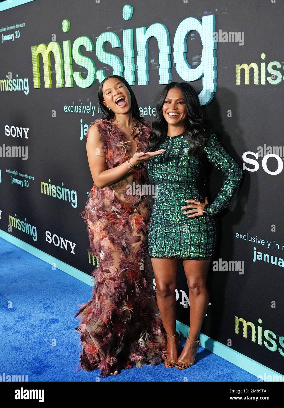 Los Angeles, CA. January 12, 2023. (L-R) Storm Reid and Nia Long at the ...