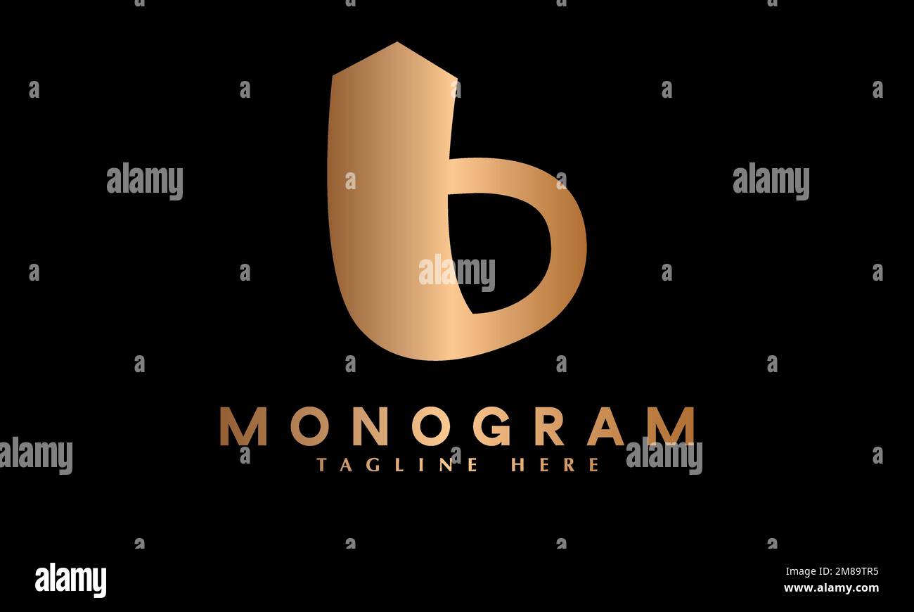 Alphabet b modern letter abstract monogram vector logo template Stock ...