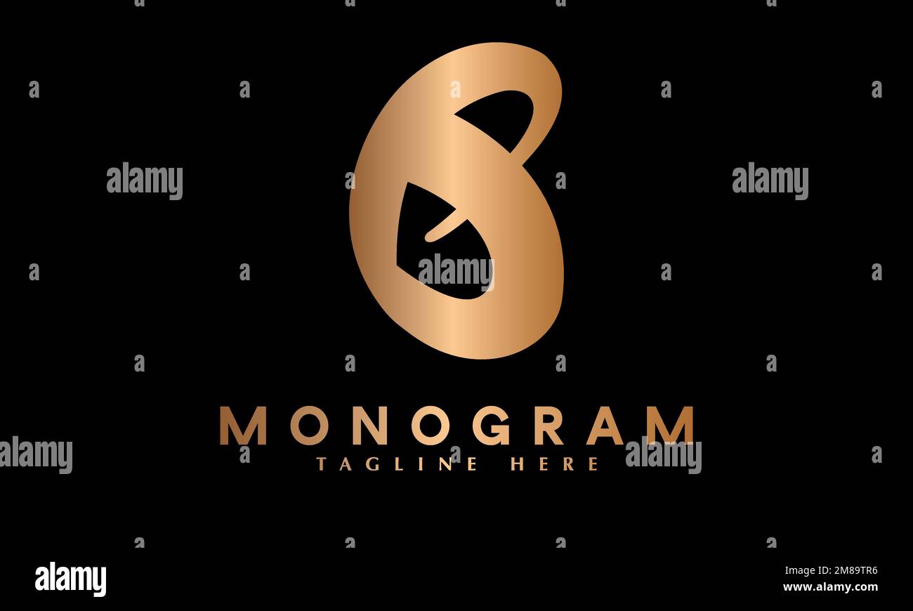 Alphabet b modern letter abstract monogram vector logo template Stock ...