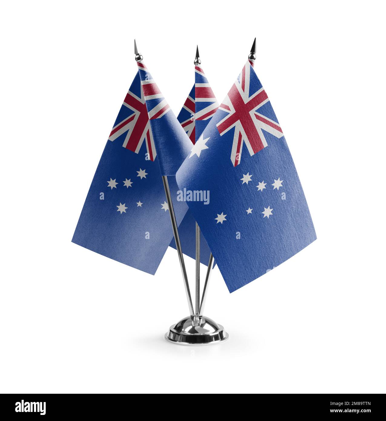 Small national flags of the Australia on a white background Stock Photo ...