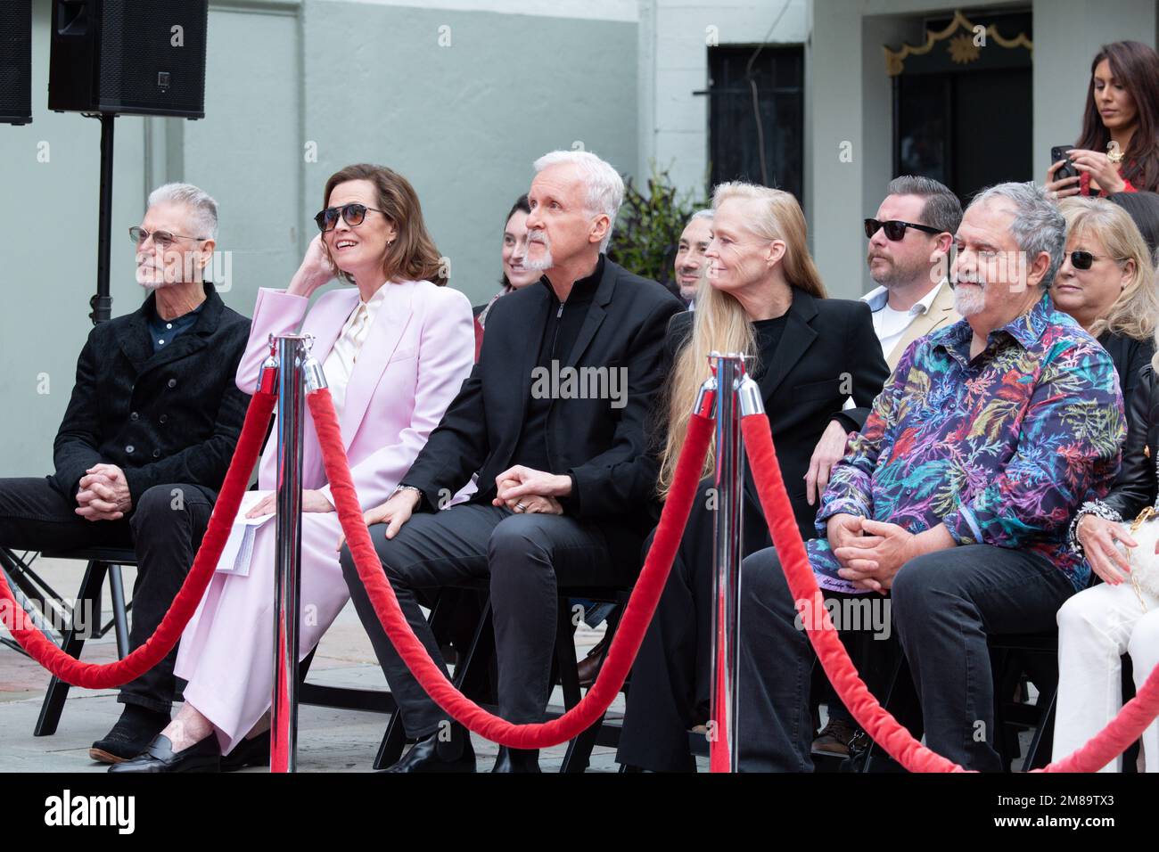 Hollywood, California, USA. 12th Jan, 2023. (L-R) Suzy Amis Cameron ...