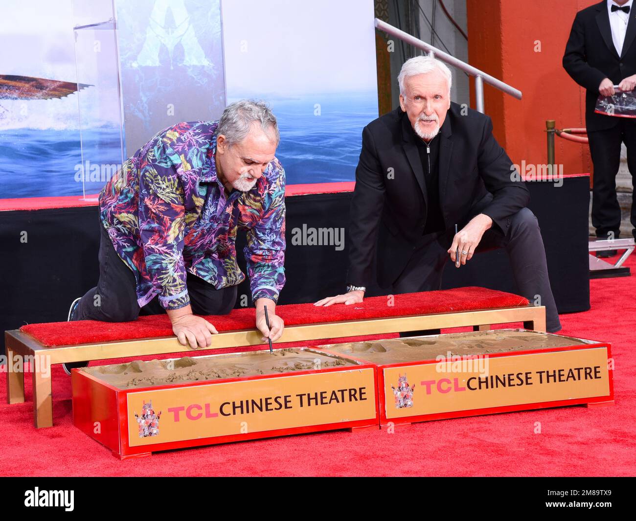 Hollywood, California, USA. 12th Jan, 2023. Jon Landau and James ...