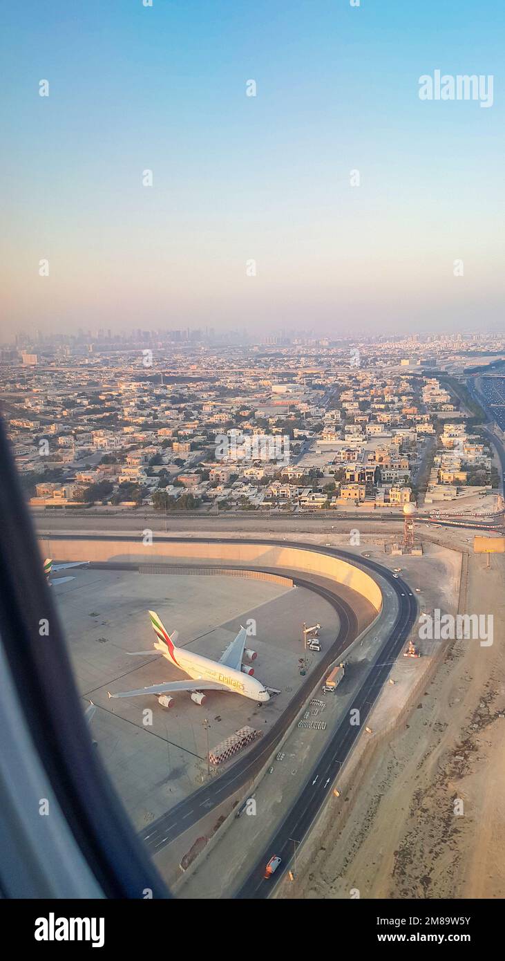 Aerial view of the dubai city hi-res stock photography and images - Alamy