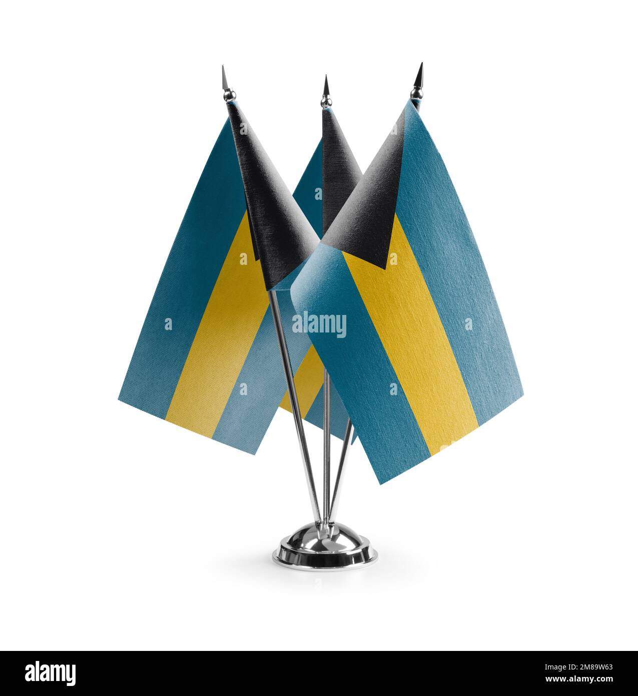 Small national flags of the Bahamas on a white background Stock Photo ...
