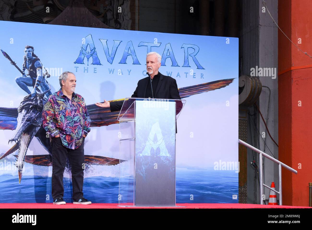 Hollywood, California, USA. 12th Jan, 2023. Jon Landau and James ...