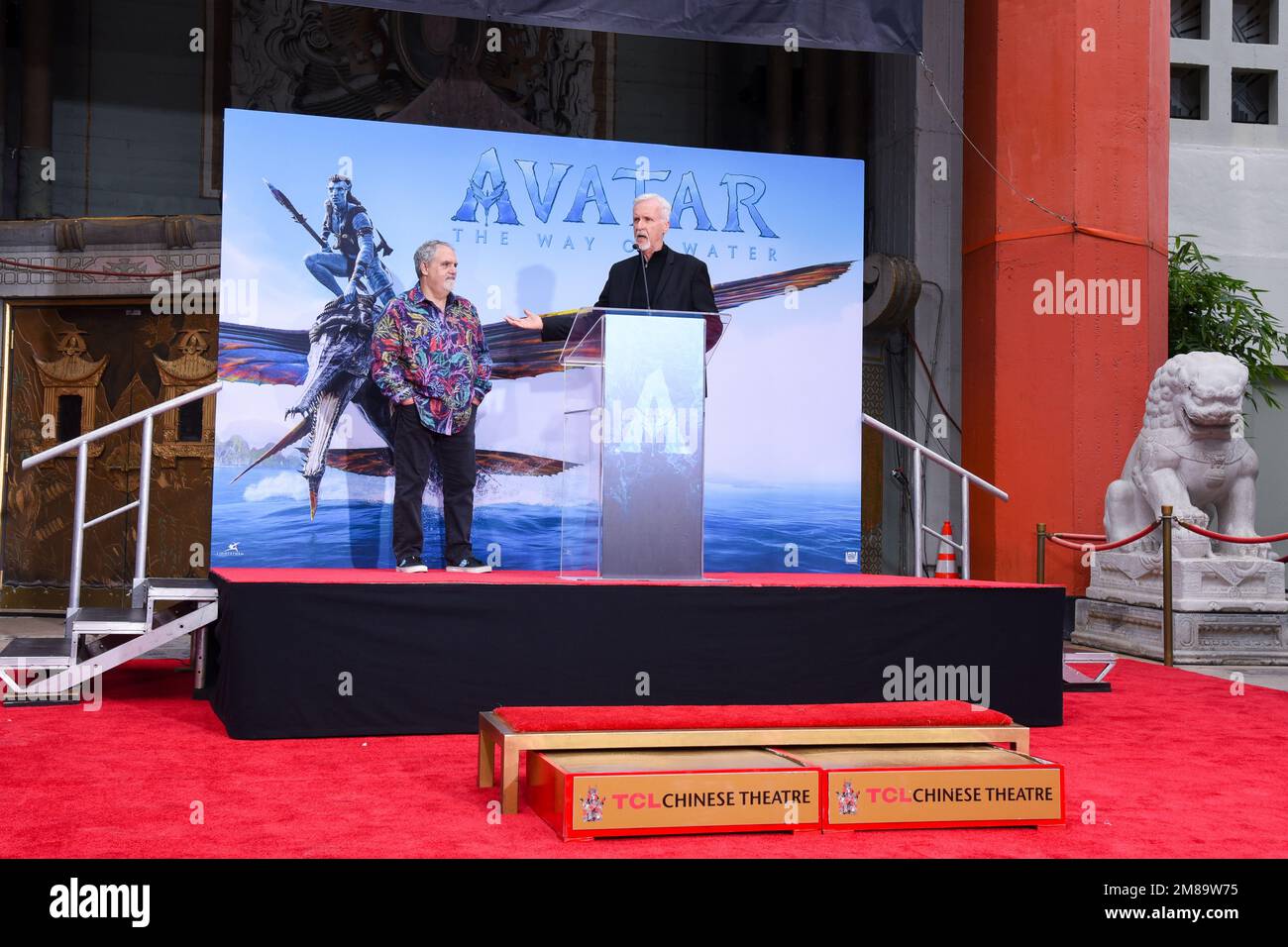 Hollywood, California, USA. 12th Jan, 2023. Jon Landau and James ...