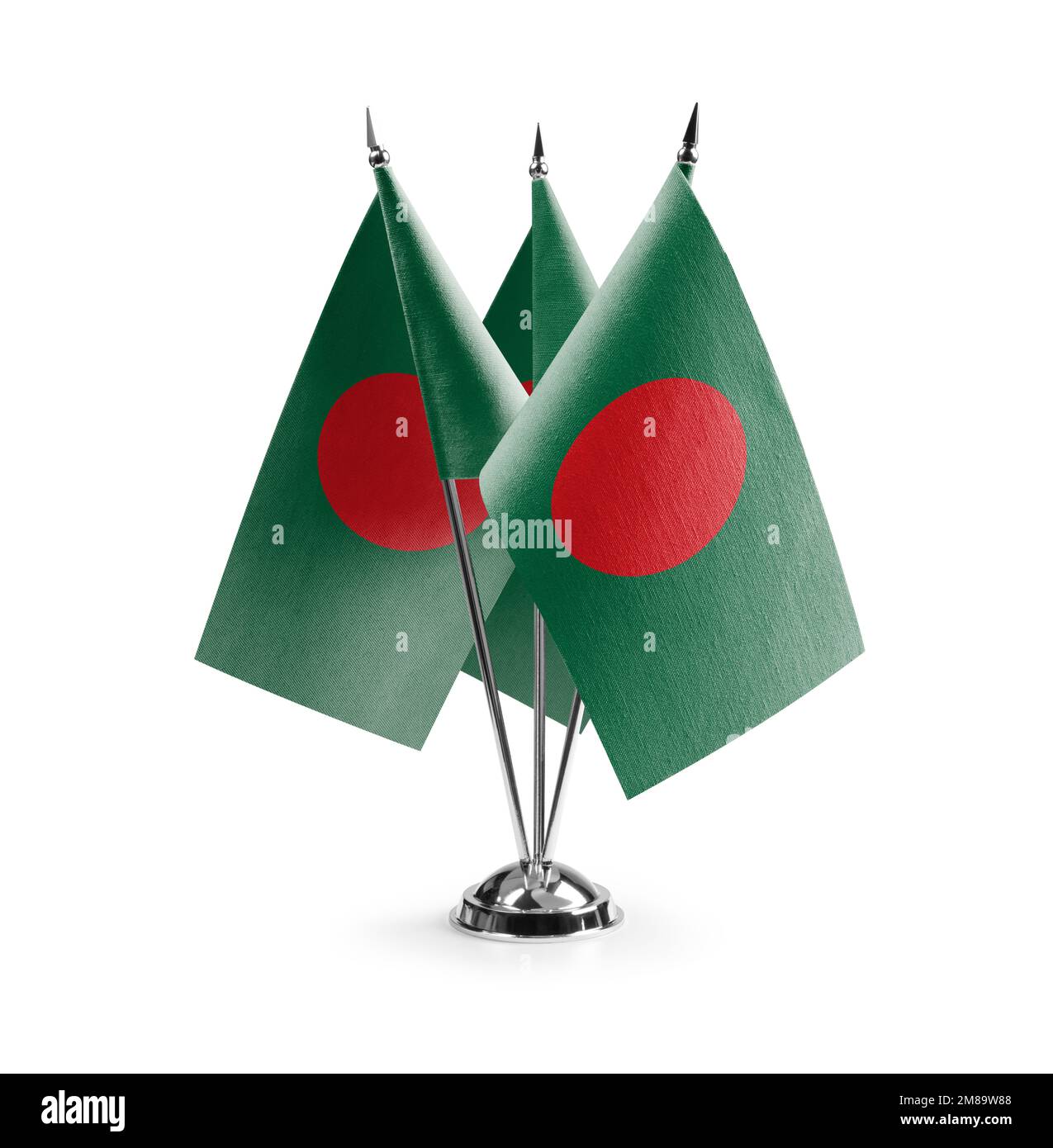 Small national flags of the Bangladesh on a white background Stock ...