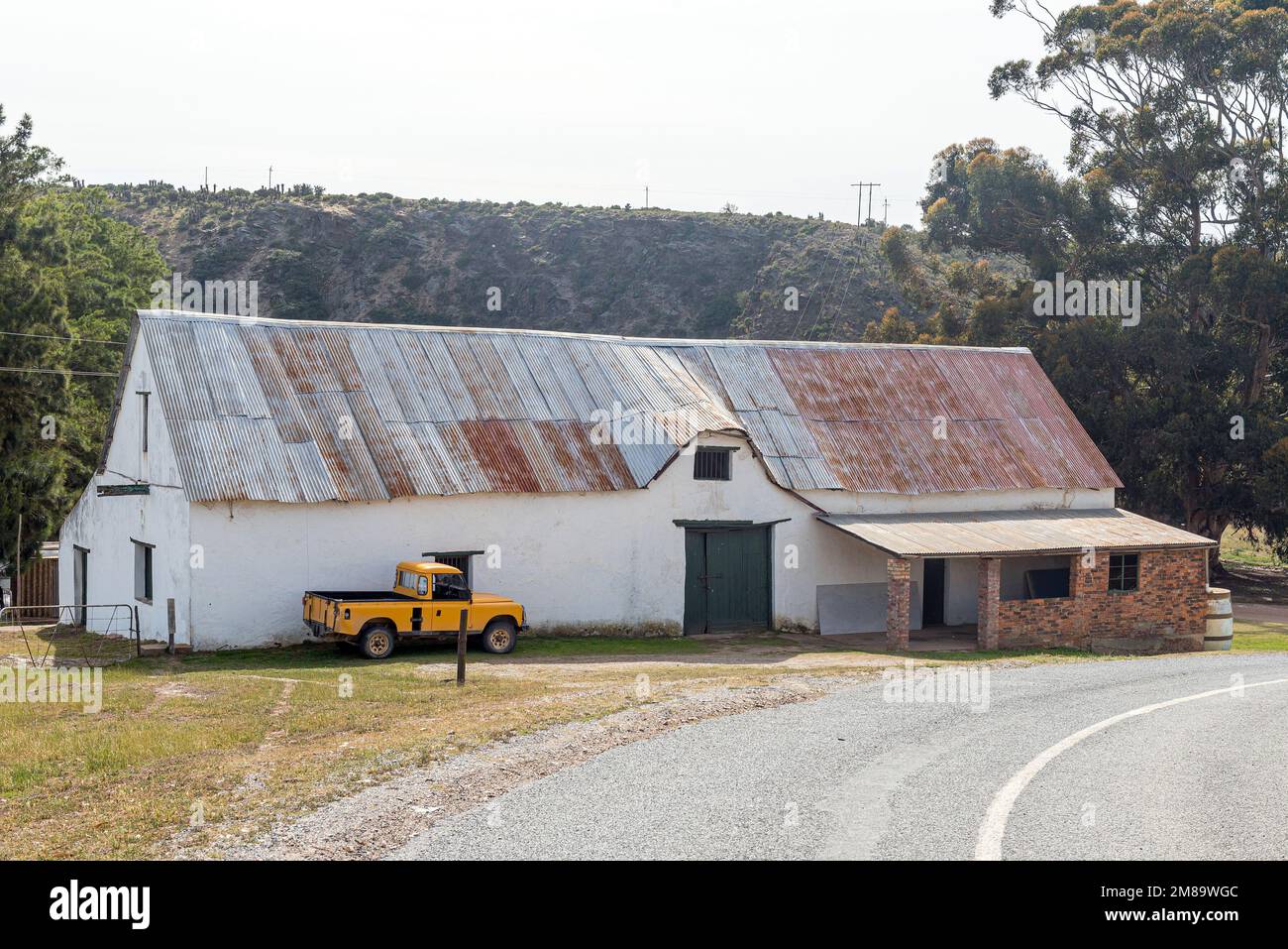 Malagas, South Africa - Sep 24, 2022: An old building in Malagas, a ...