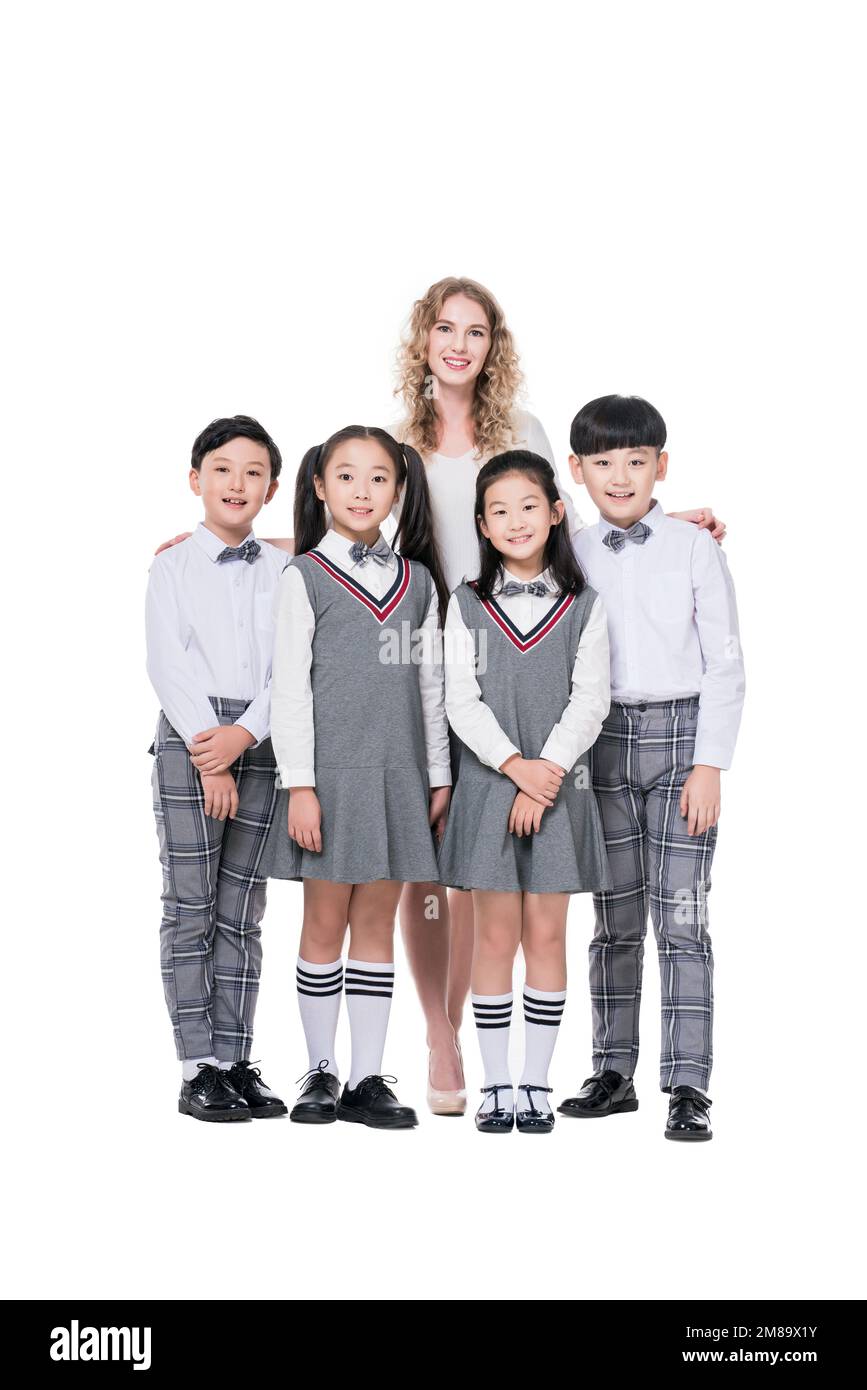 Female teachers guide students learning Stock Photo - Alamy