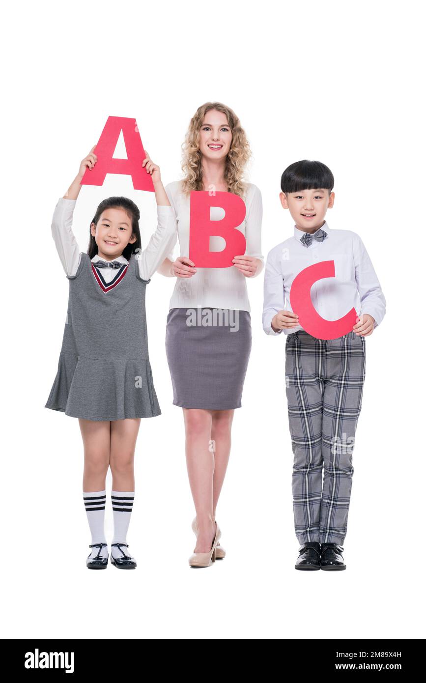 Female teachers guide students learning Stock Photo - Alamy
