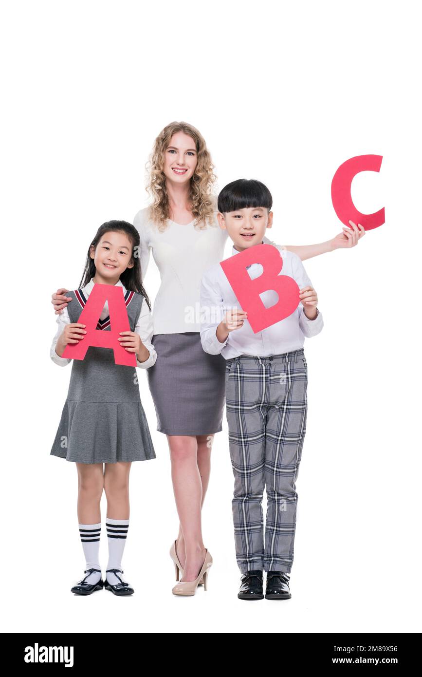 Female teachers guide students learning Stock Photo - Alamy