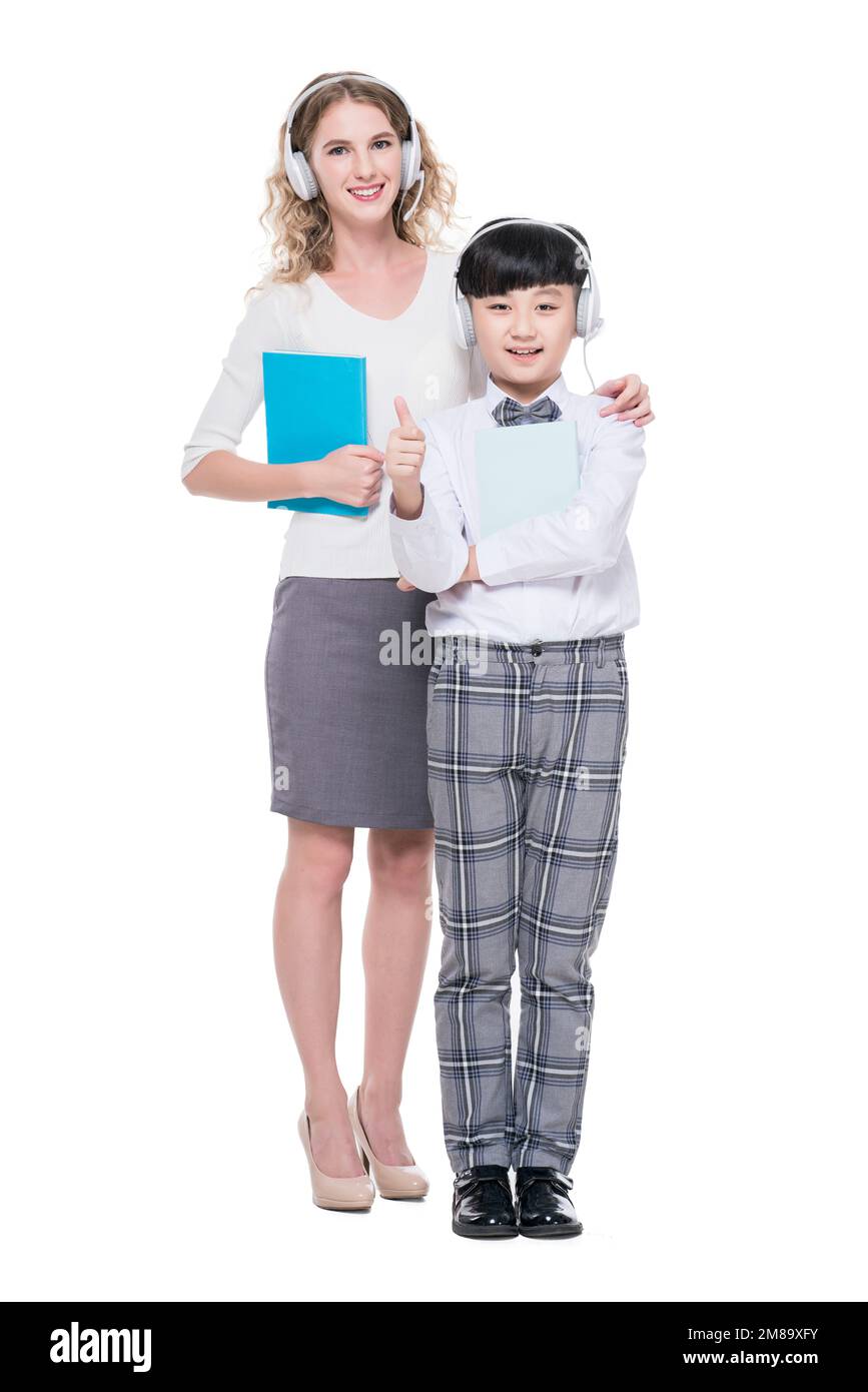 Female teachers guide students learning Stock Photo - Alamy