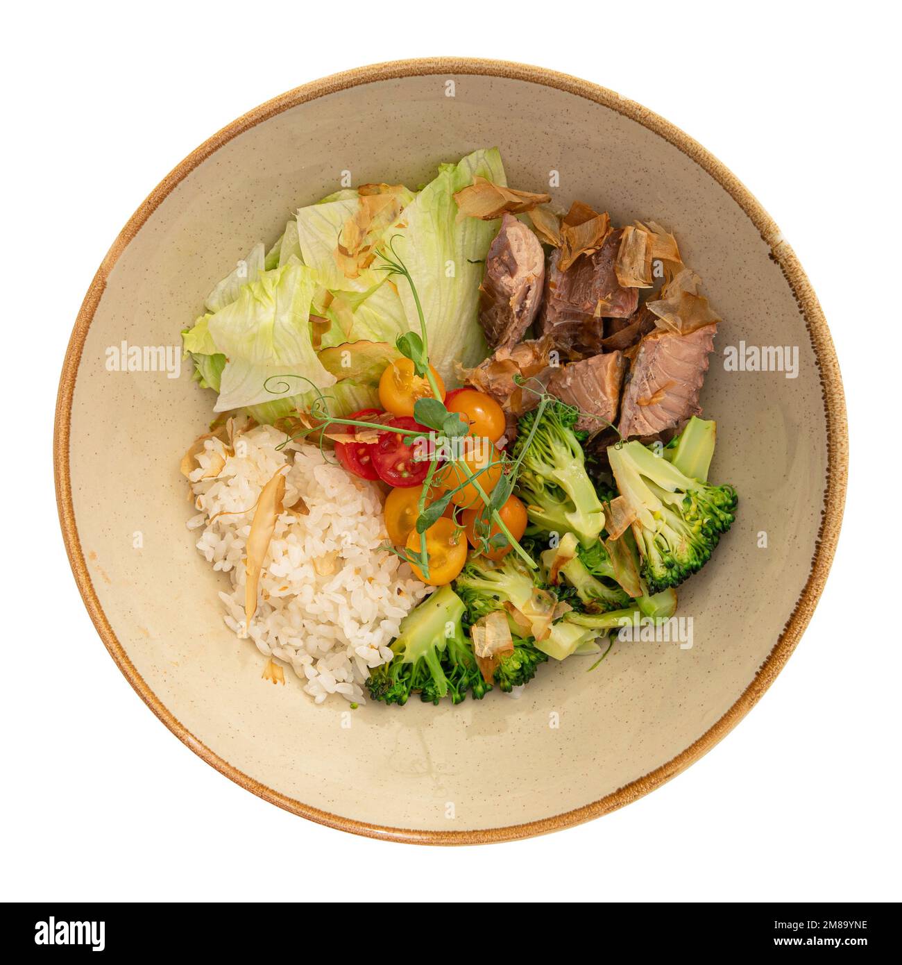 Poke bowl tuna hawaiian Cut Out Stock Images & Pictures - Alamy