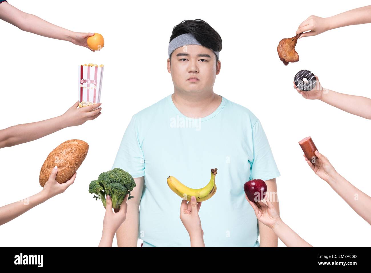 Fat young men Stock Photo - Alamy