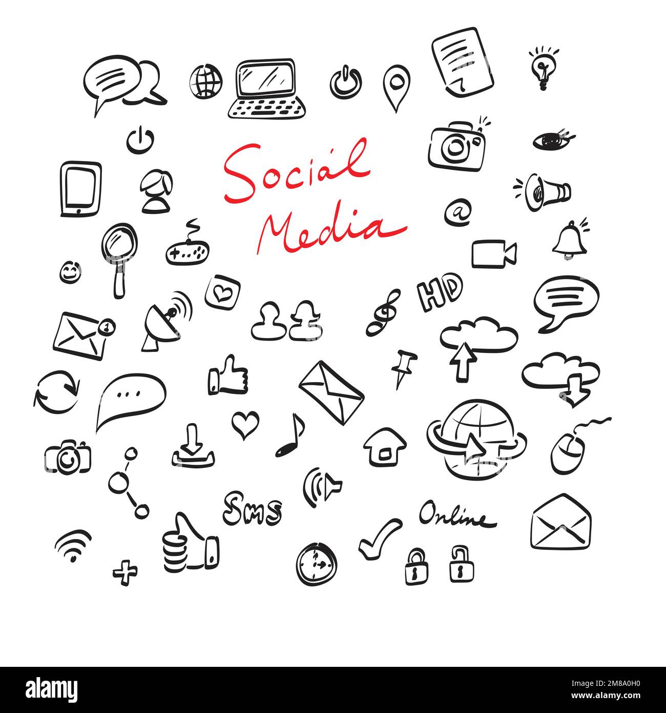 Hand Drawn Social Media Icons at Carlos Pratt blog