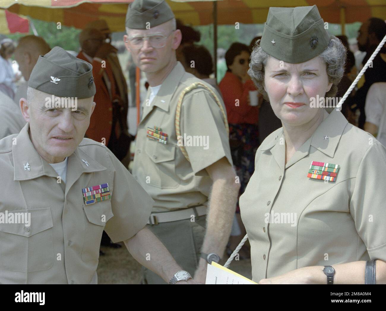 BGEN Gail M. Reals watches the change of command ceremony during which ...