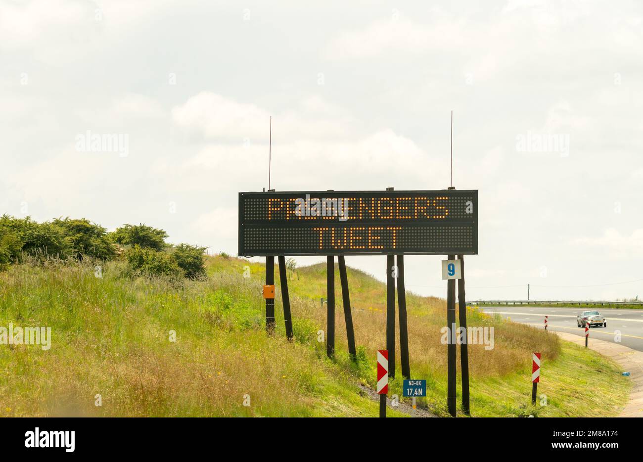 road sign or signage with text and information concept road safety and ...