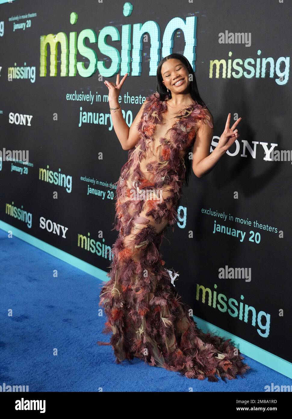 Los Angeles, CA. January 12, 2023. Storm Reid arrives at the MISSING ...