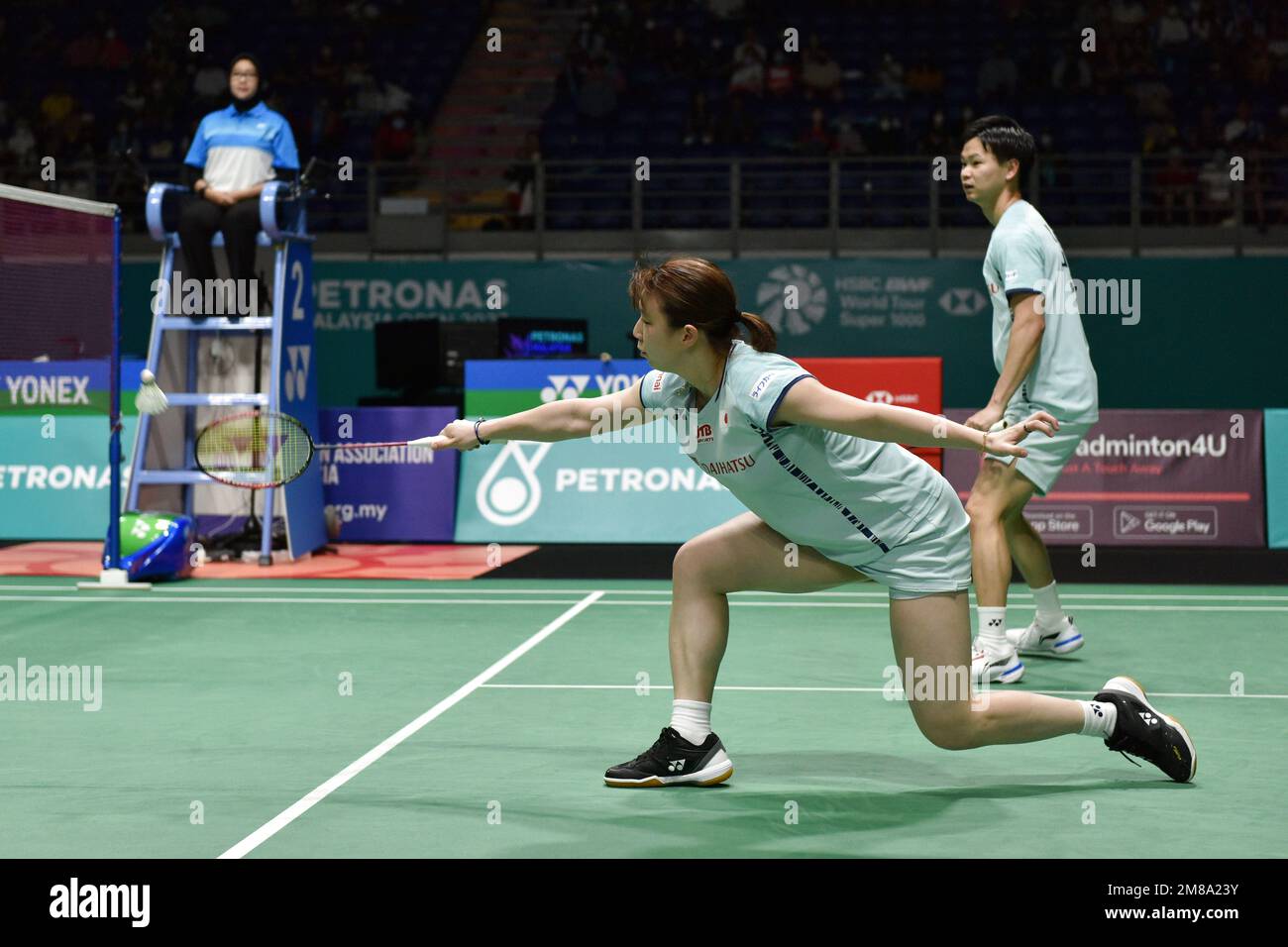 Kuala Lumpur, Malaysia. 13th Jan, 2023. Japan's Watanabe Yuta/Higashino ...