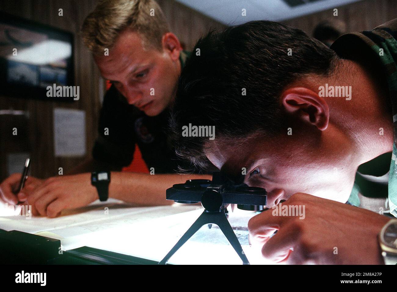 PHOTO imagery interpreter SGT Ted Johnson identifies a target as SSGT ...