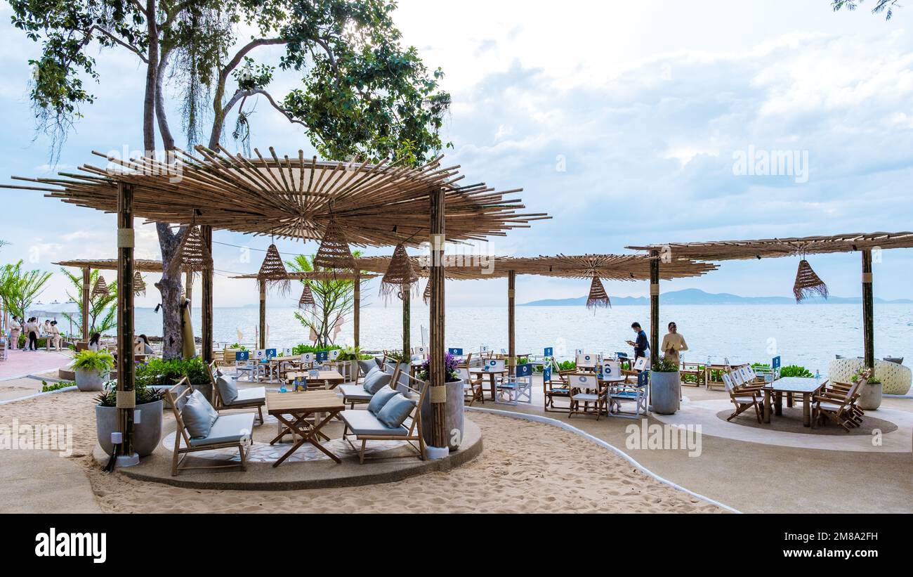 Pattaya Thailand December 2022, view at the cafe restaurant the Oxygen ...
