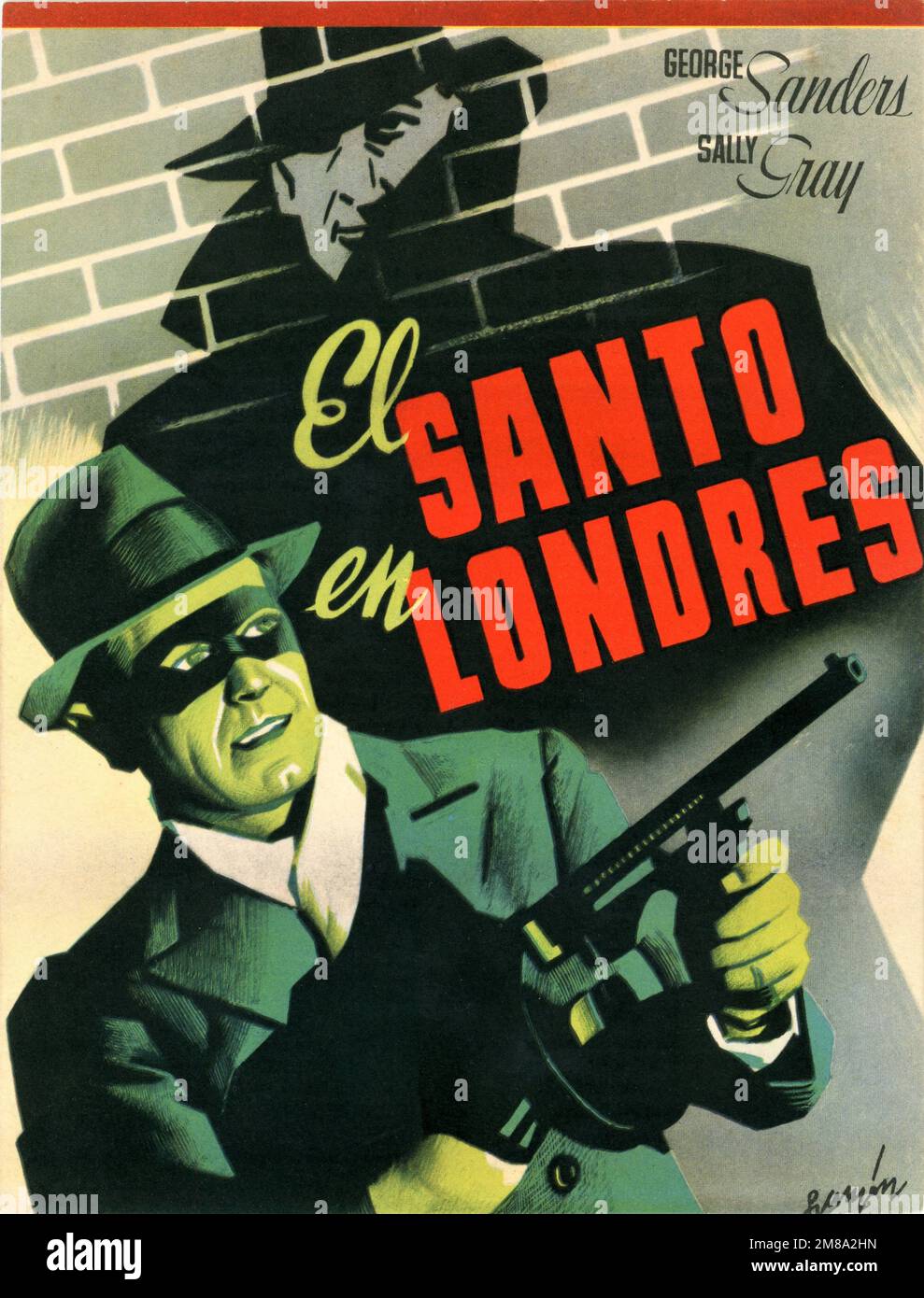 GEORGE SANDERS as Simon Templar and SALLY GRAY in THE SAINT IN LONDON ...