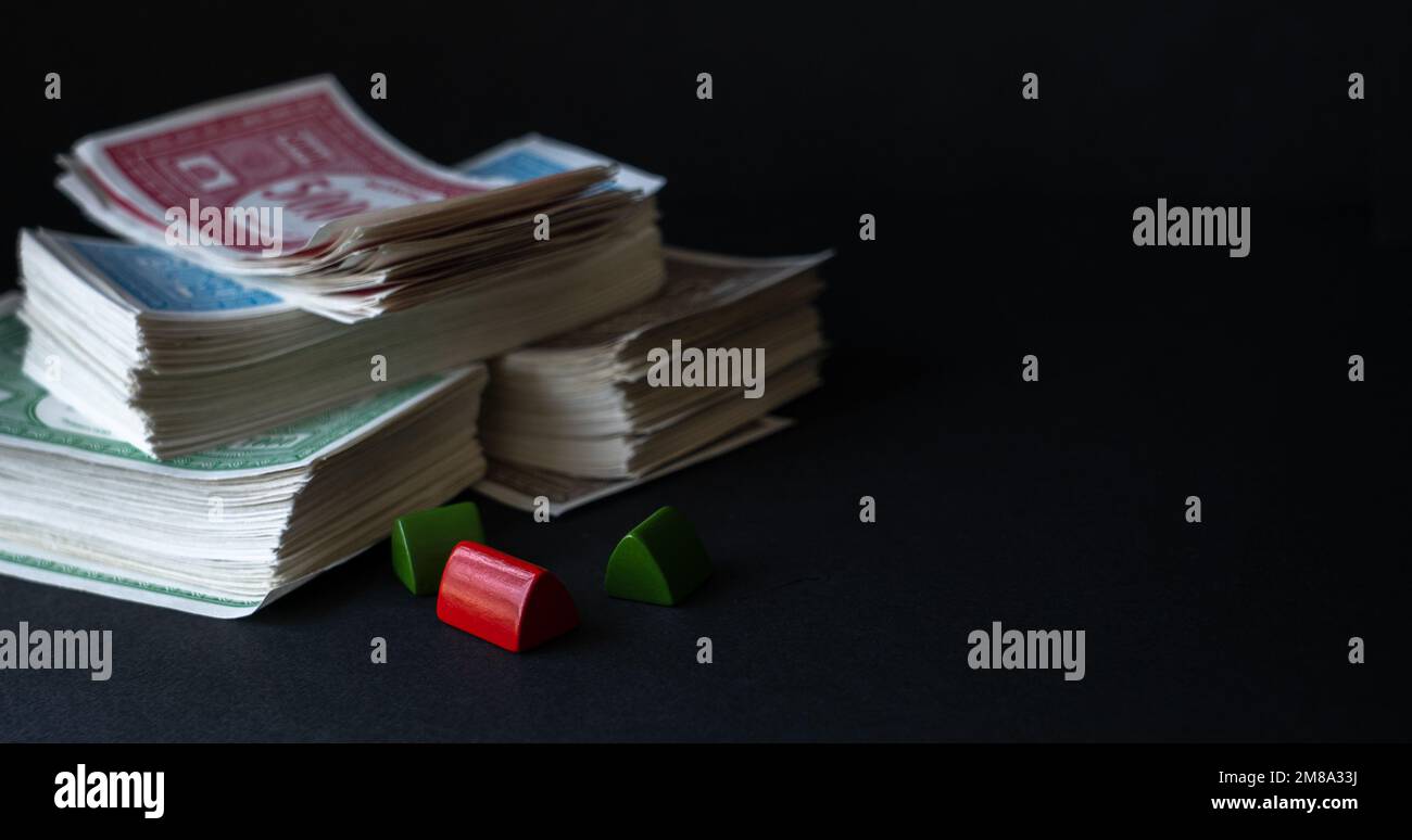 Stack of fake banknotes Stock Photo - Alamy
